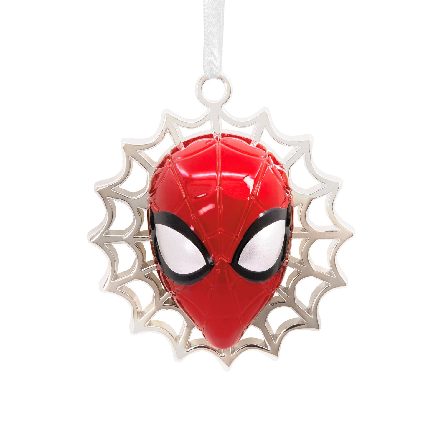 Hallmark Premium Metal Marvel - Spider-Man Head Ornament Merchandise ...