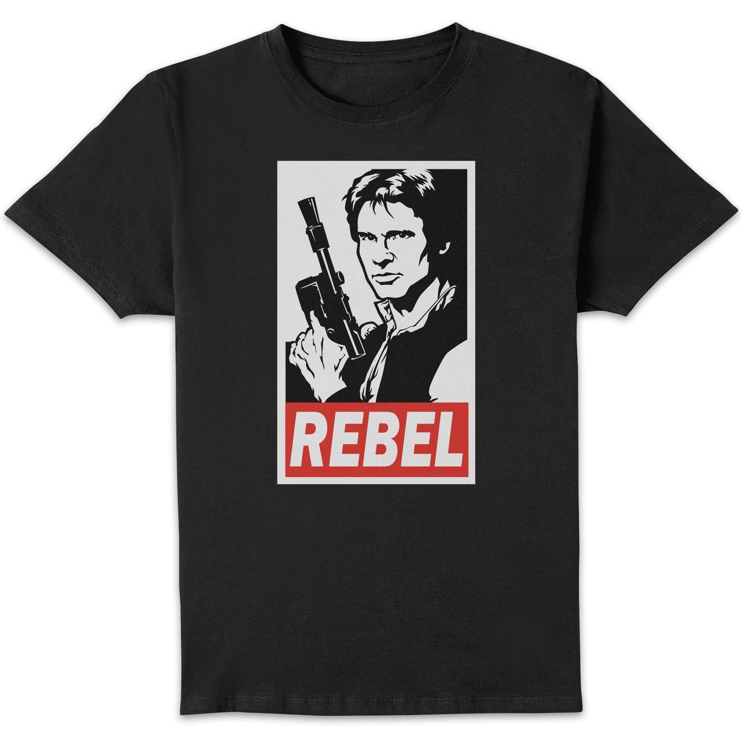 Star Wars Han Solo Rebel Unisex T-Shirt - Black Merchandise | Zavvi ...