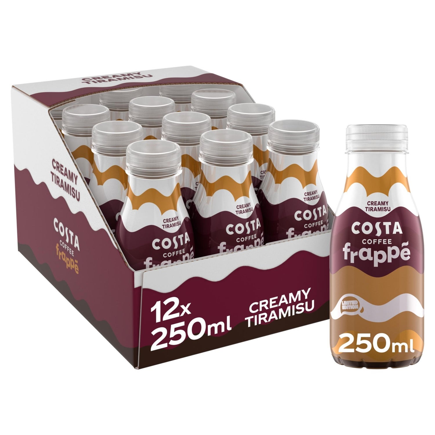 Costa Coffee Frappé Creamy Tiramisu 12 x 250ml | Your Coca-Cola UK