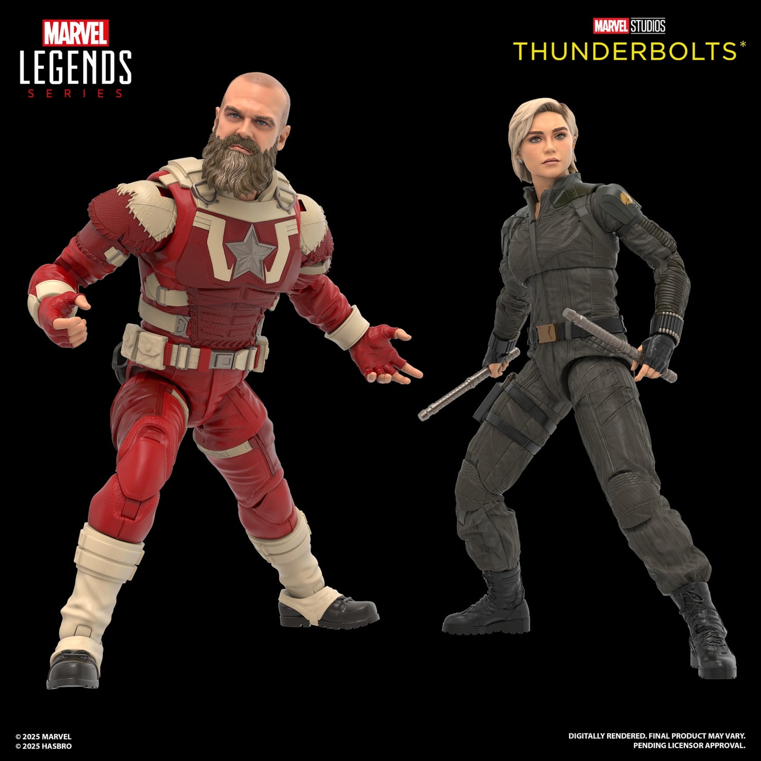 Hasbro Marvel Legends Series Yelena Belova and Red Guardian ...