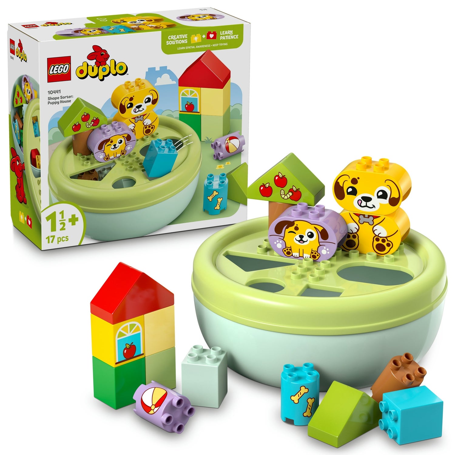 LEGO® DUPLO® My First Shape Sorter: Puppy House Toddler Learning Toy ...