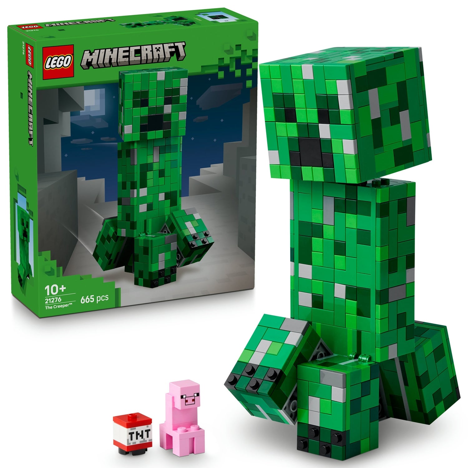 LEGO Minecraft The Creeper Figure Building Toy Set 21276 - IWOOT UK