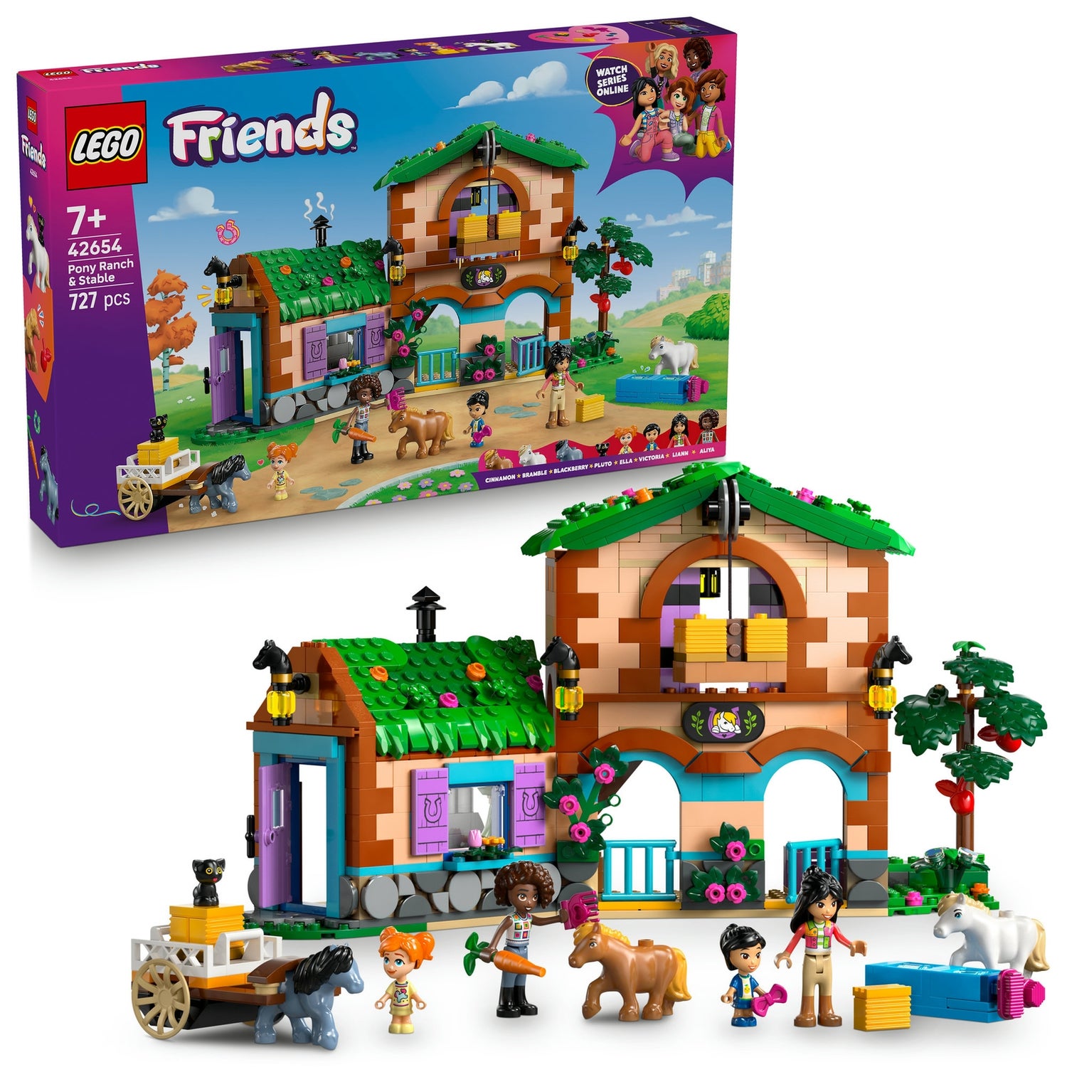 LEGO® Friends Pony Ranch & Stable Building Set, Horse Toy Playset 42654 ...