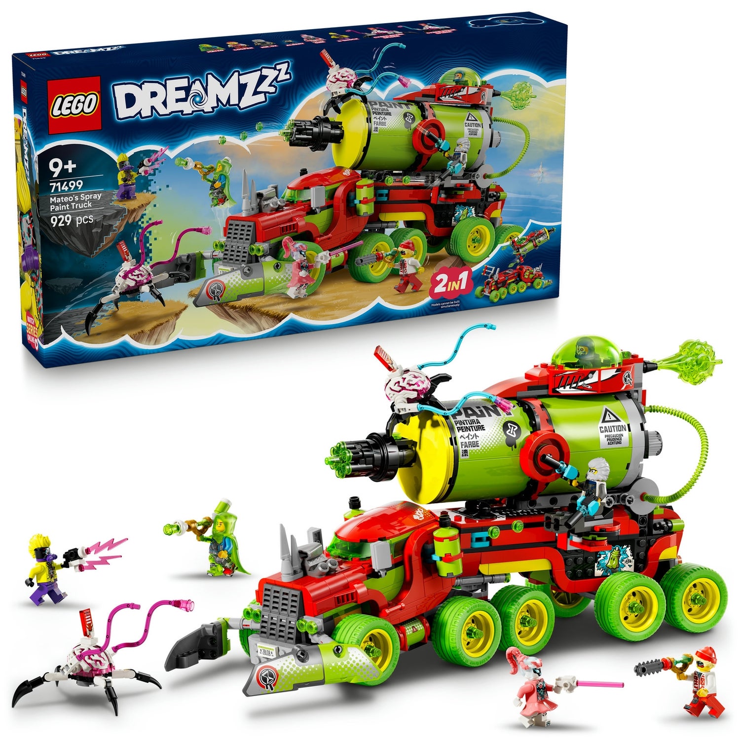 LEGO® DREAMZzz™ Mateo’s Spray Paint Truck Toy 71499 Toys | Zavvi.de
