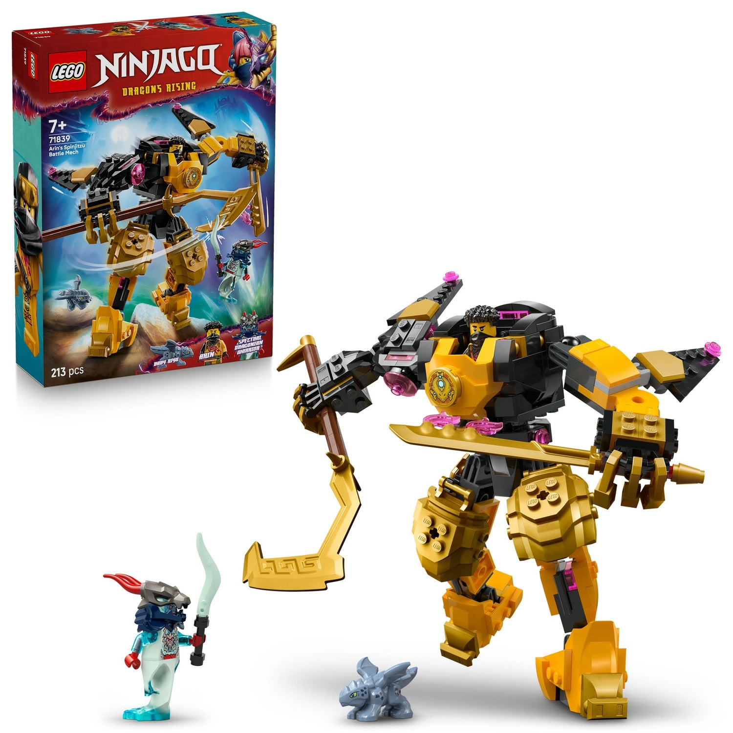 LEGO® NINJAGO® Arin’s Spinjitzu Battle Mech Toy Set 71839 Toys - Zavvi UK