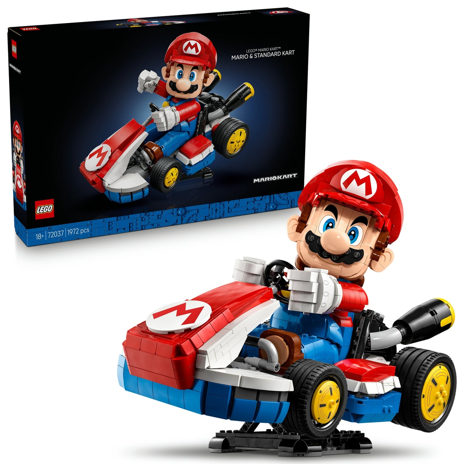 LEGO Mario Kart – Mario & Standard Kart Building Set 72037 Toys - Zavvi UK