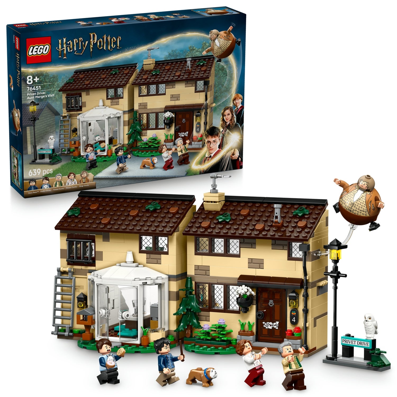 LEGO Harry Potter Privet Drive: Aunt Marge’s Visit Set 76451 Toys ...