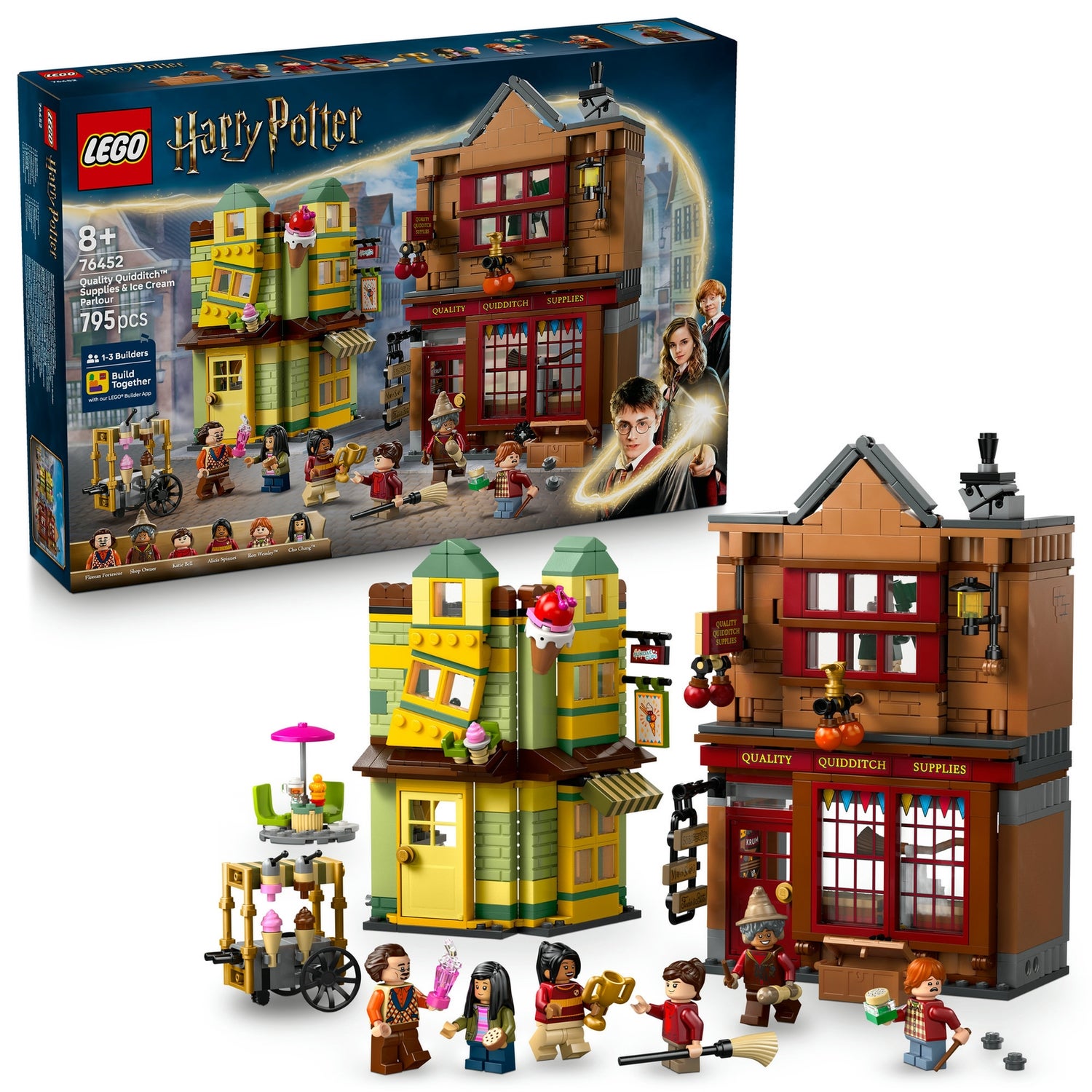 LEGO Harry Potter Quality Quidditch Supplies & Ice Cream Parlour 76452 ...