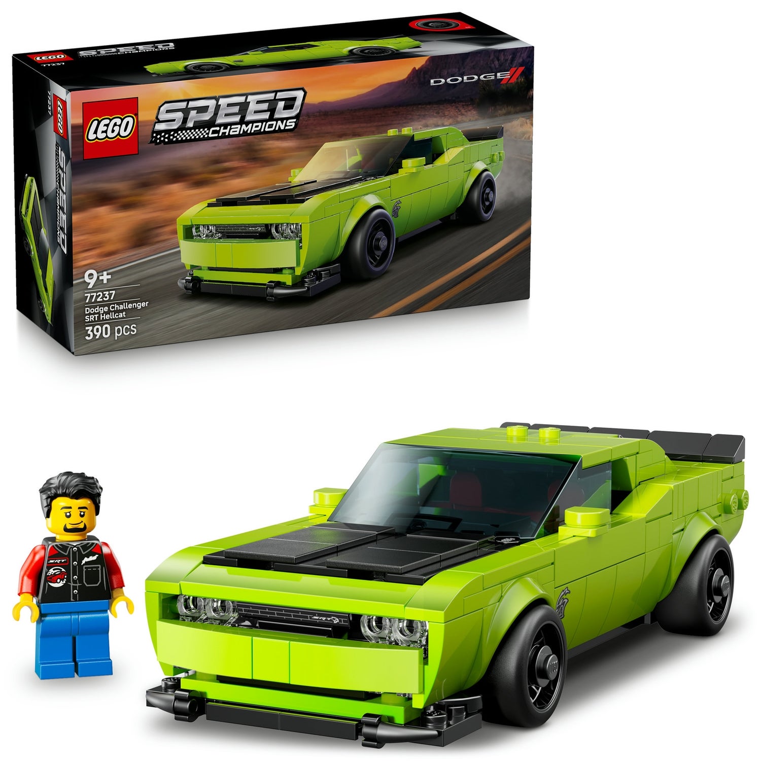 LEGO® Speed Champions Dodge Challenger SRT Hellcat Sports Car Toy 77237 ...
