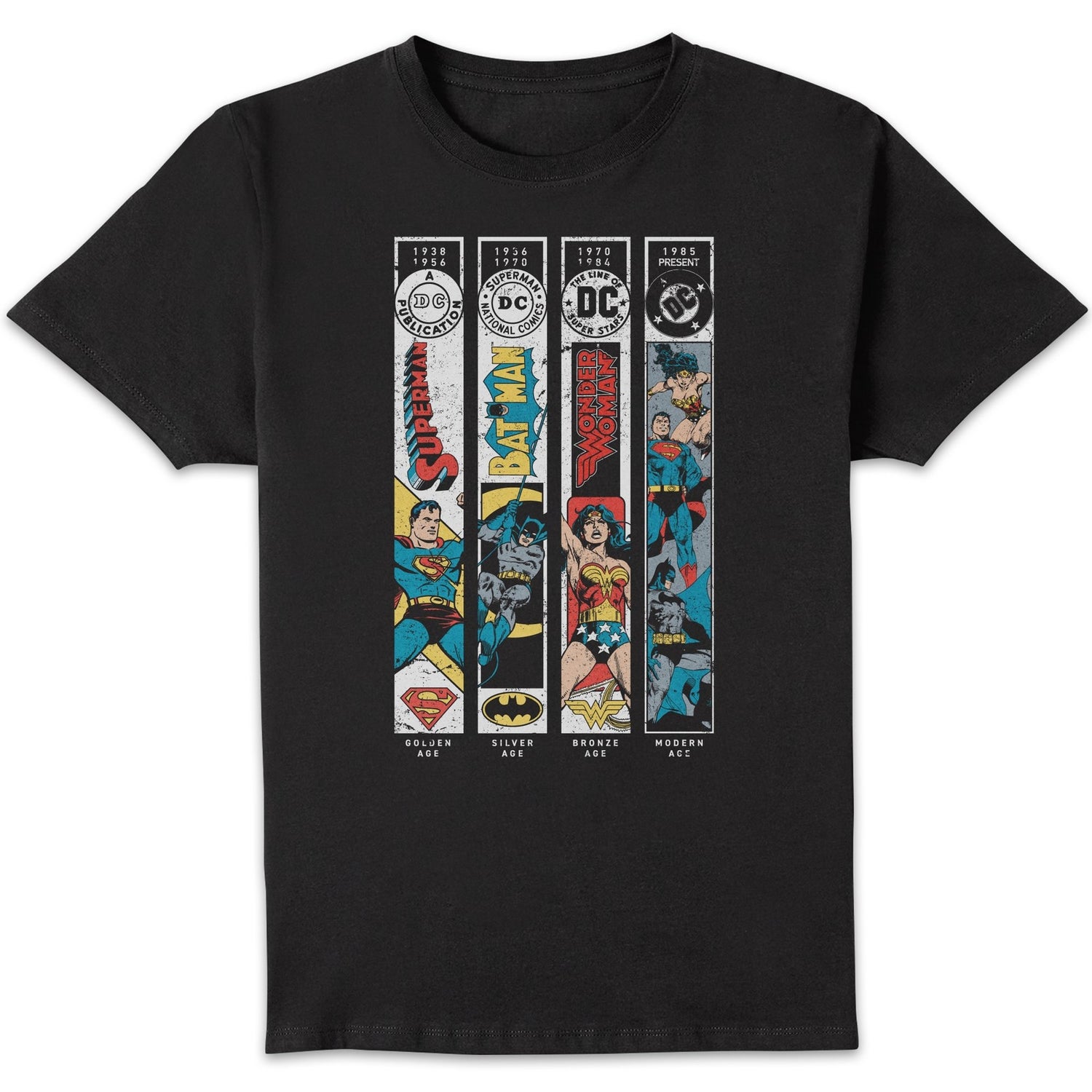 Dc Shirts Comics T Shirt Heren DC Comics T Shirt Voor Heren, Zwart, L
