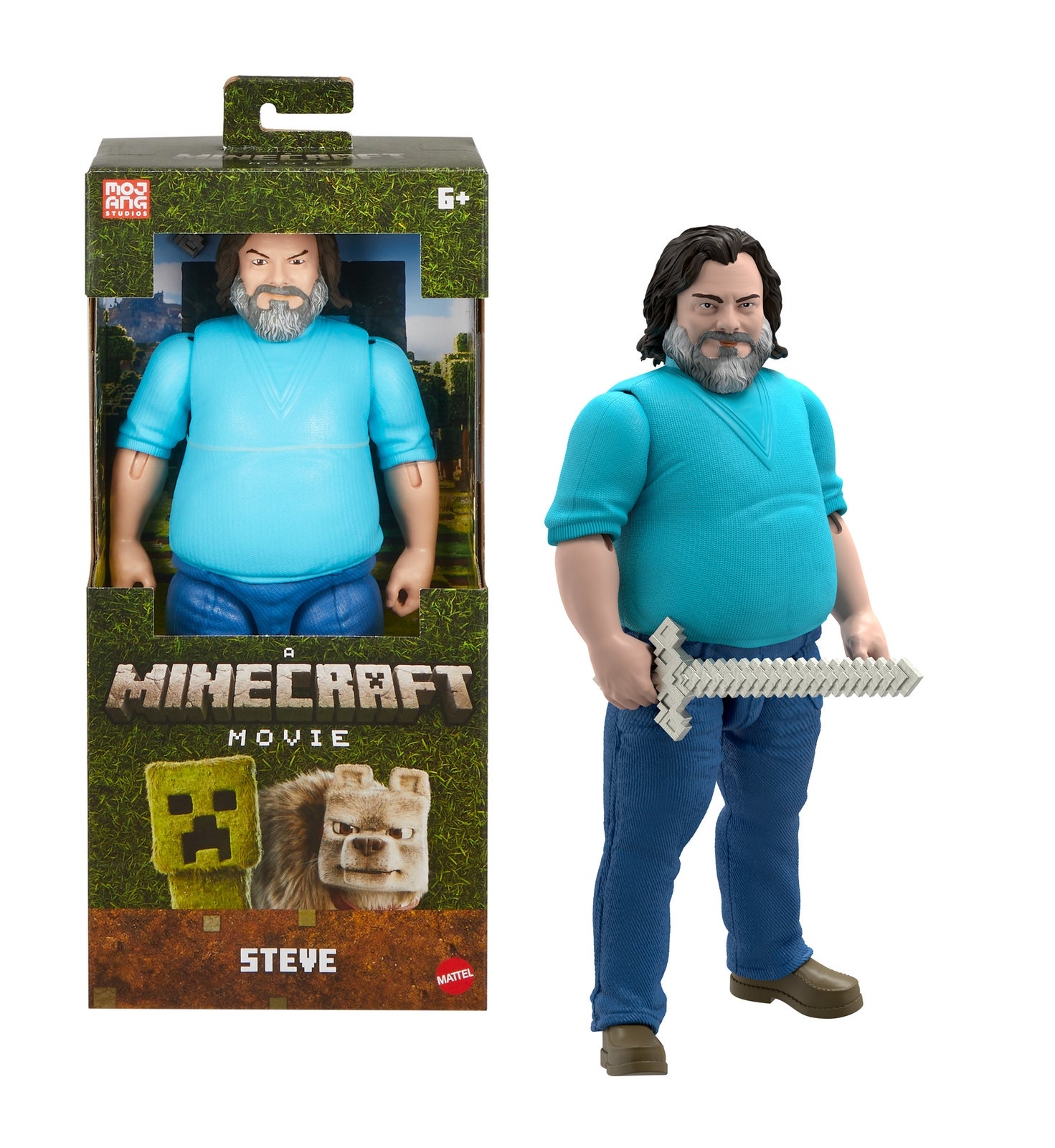 Minecraft Movie Large Steve Action Figure (12") Merchandise - Zavvi UK