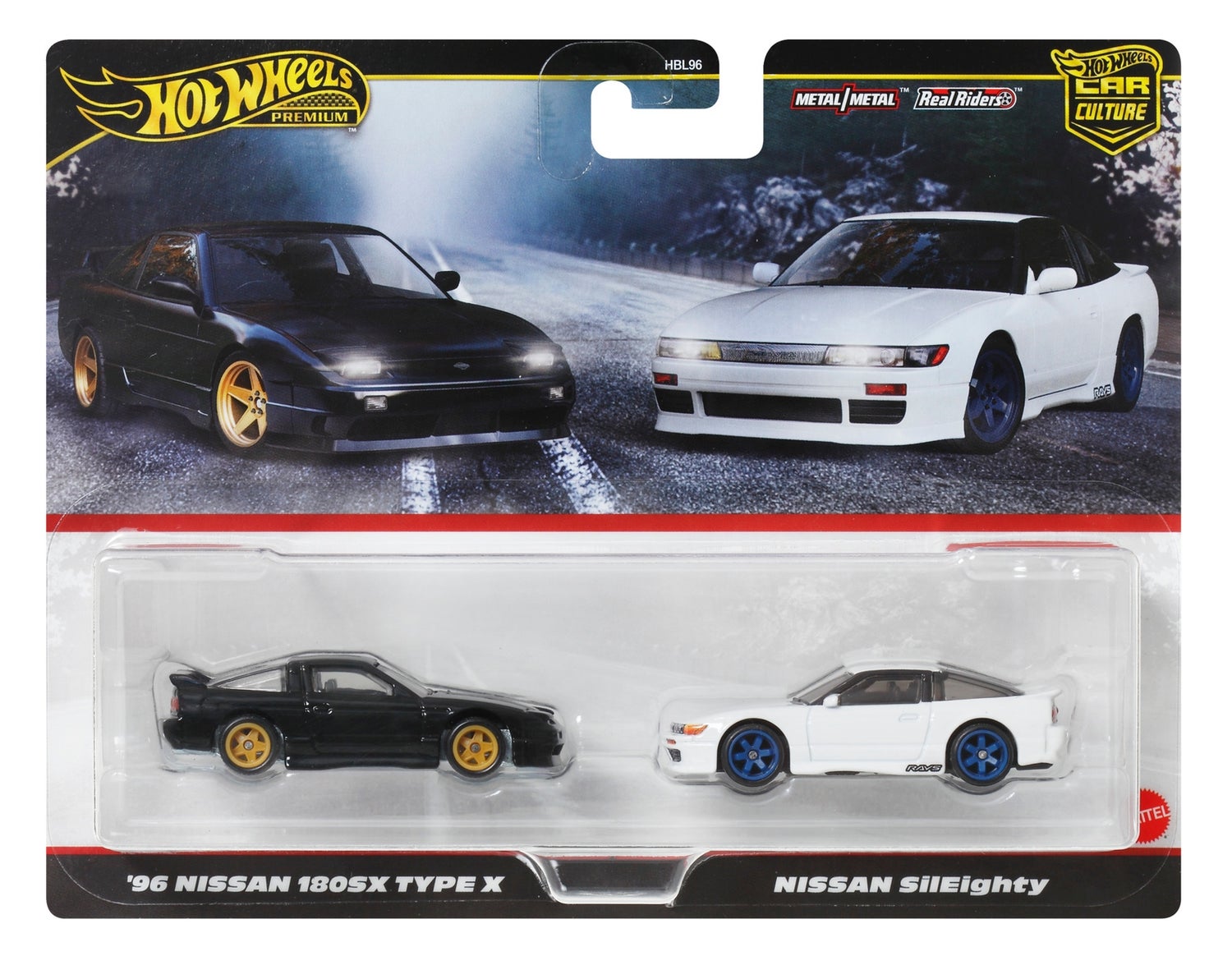 Hot Wheels Premium 2-Pack 2025 Mix 1 Nissan Sileighty & 96 Nissan 180SX ...