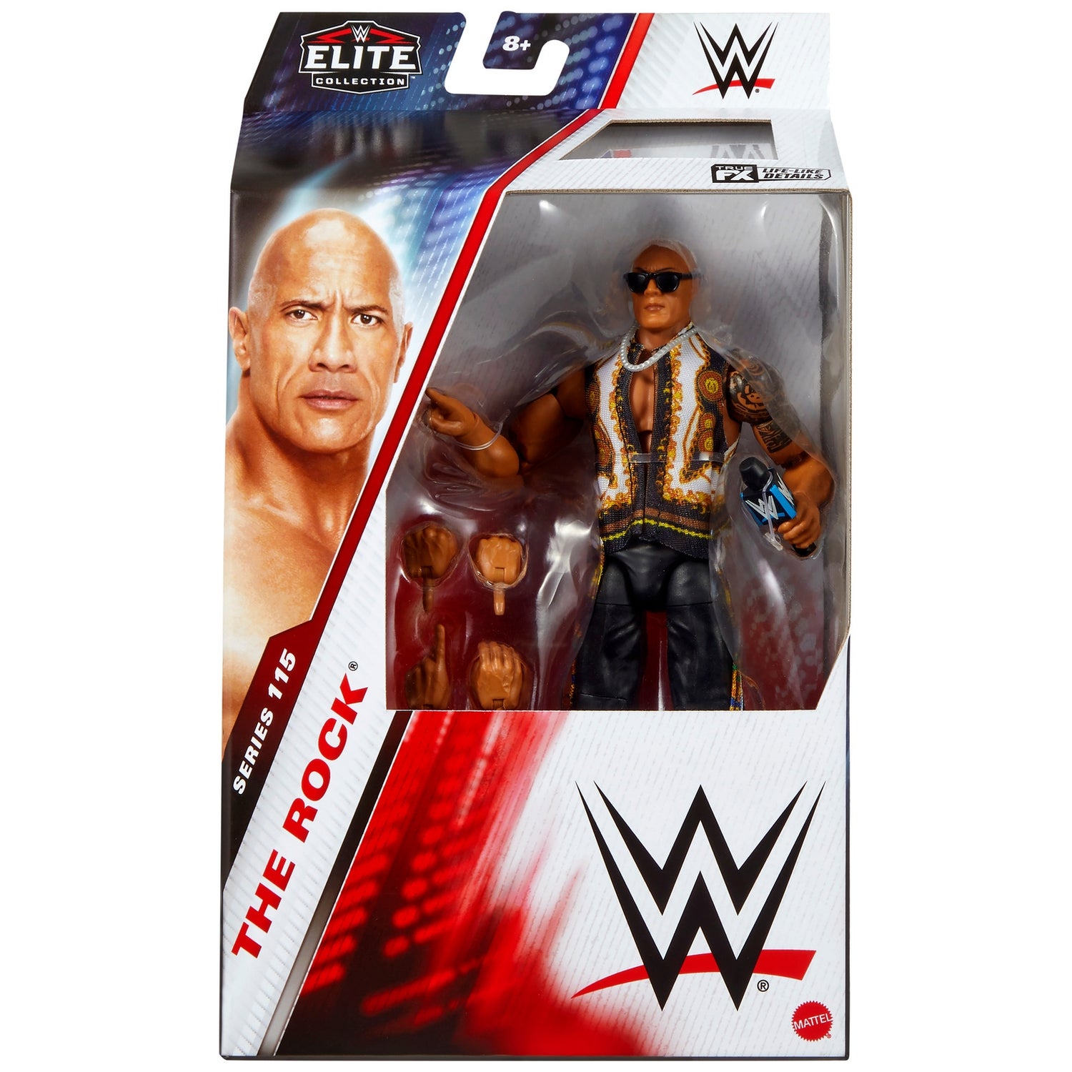 WWE Elite Series 115 The Rock Action Figure (6") Merchandise - Zavvi UK