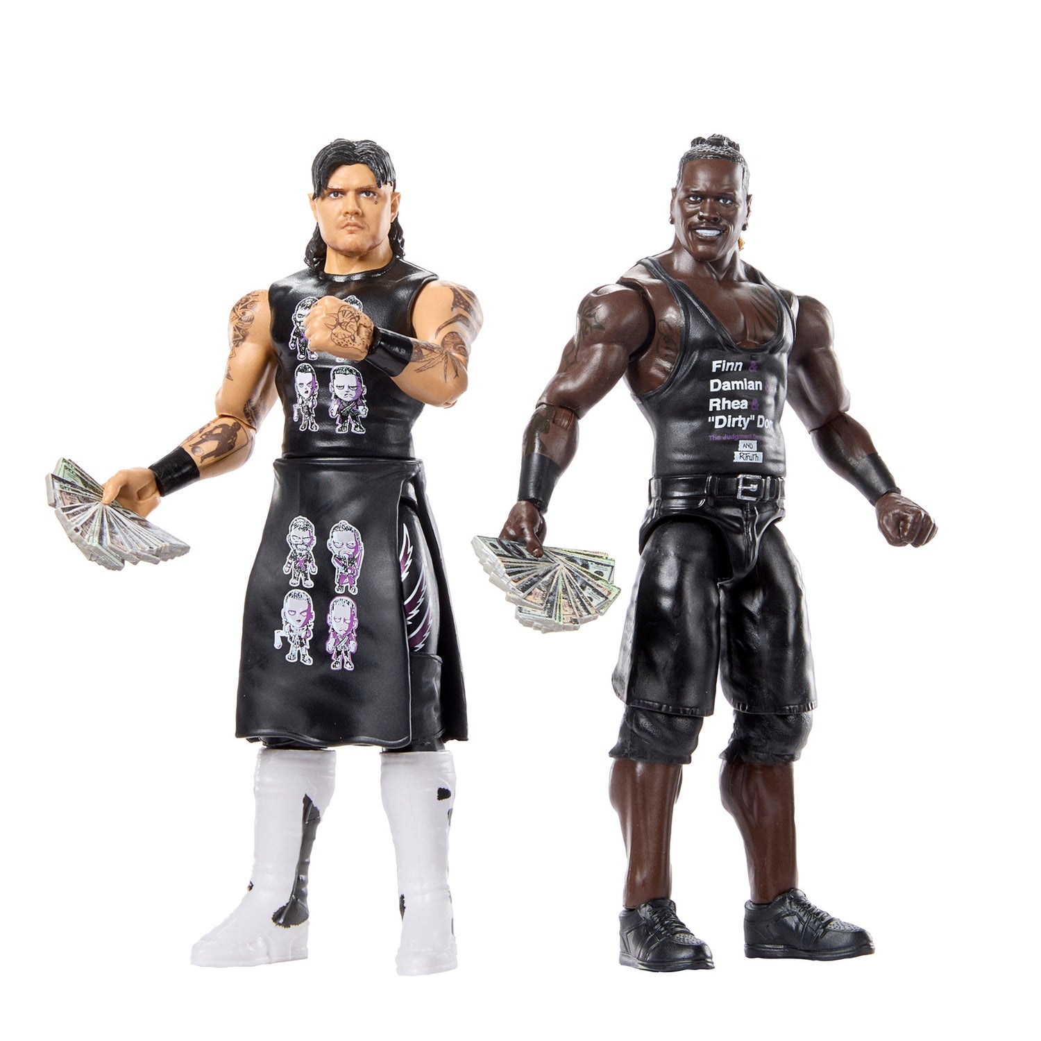 WWE Main Event Showdown 2-Pack Series 21 R-Truth & Dominik Mysterio Action Figures (6 ...