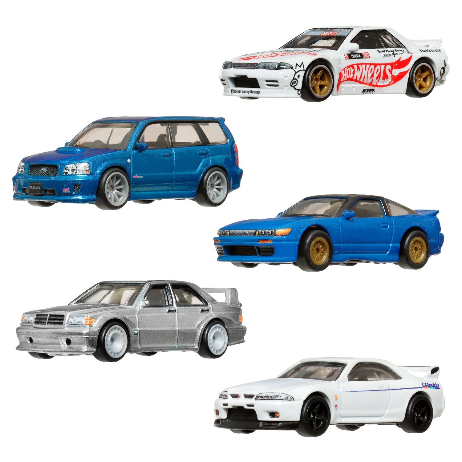 Hot Wheels Premium Car Culture Modern Classics Complete 5-Pack Bundle ...