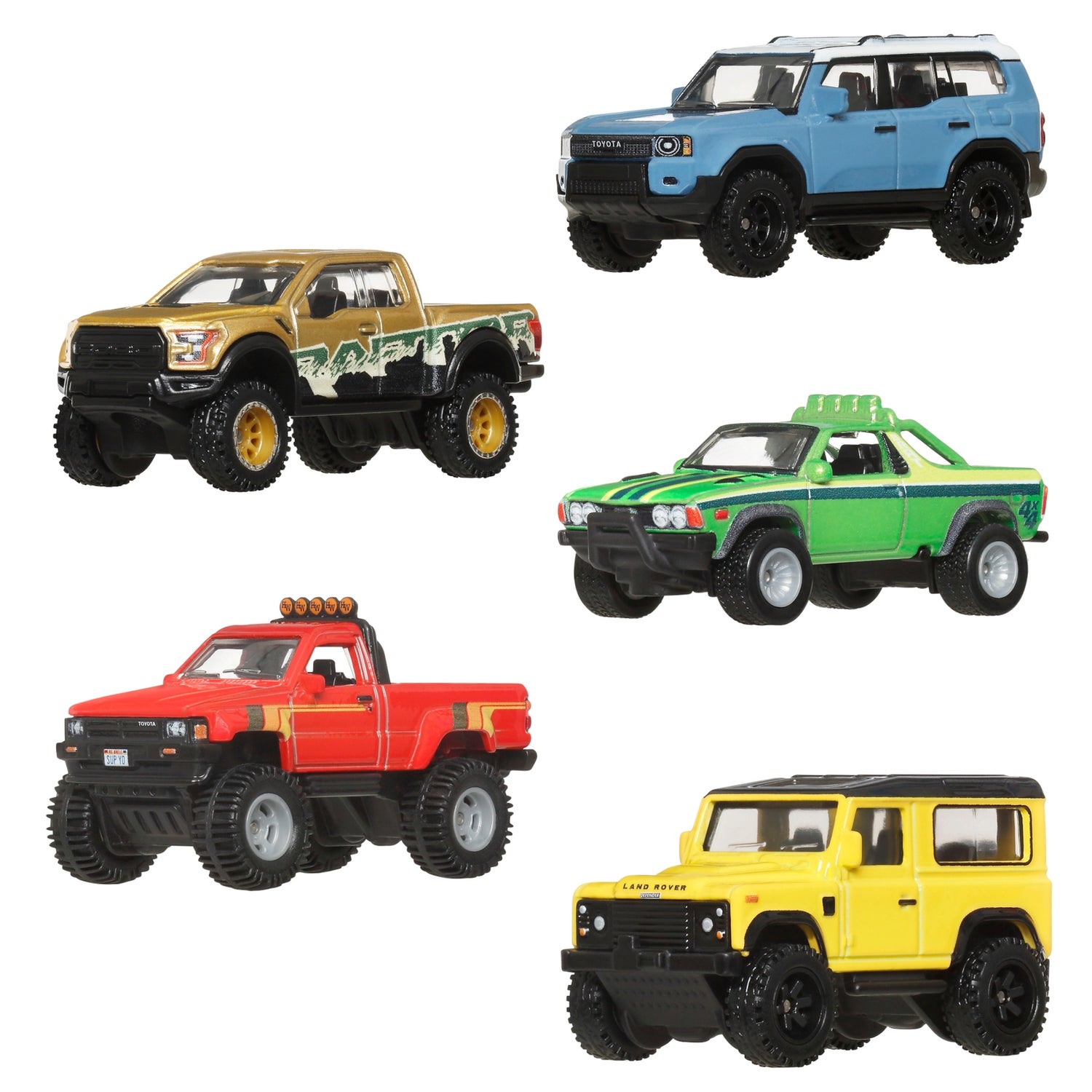 Hot Wheels Premium Car Culture Off Road Complete 5-Pack Bundle ...