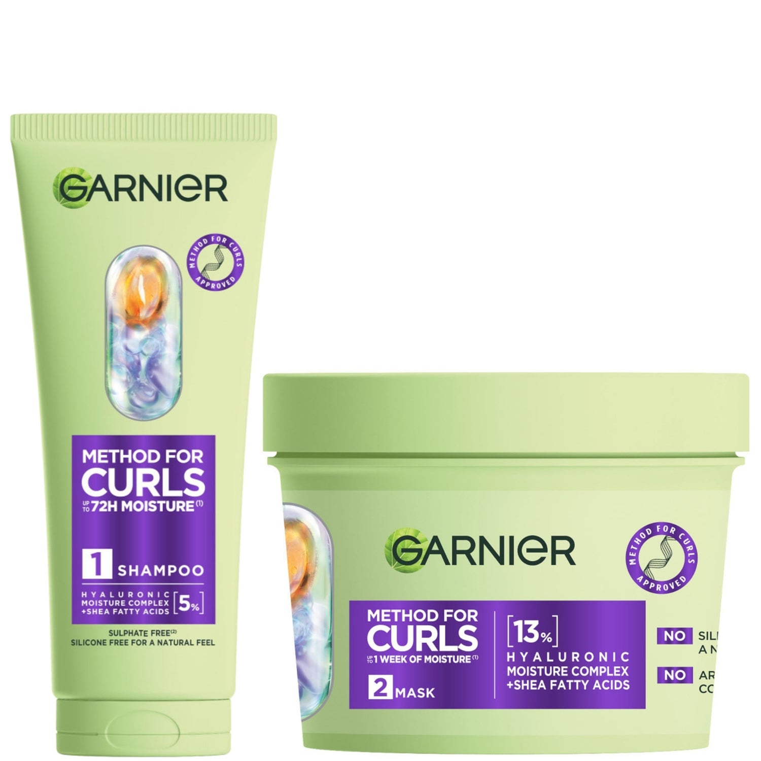 Garnier Method For Curls Shampoo & Mask Set - lookfantastic