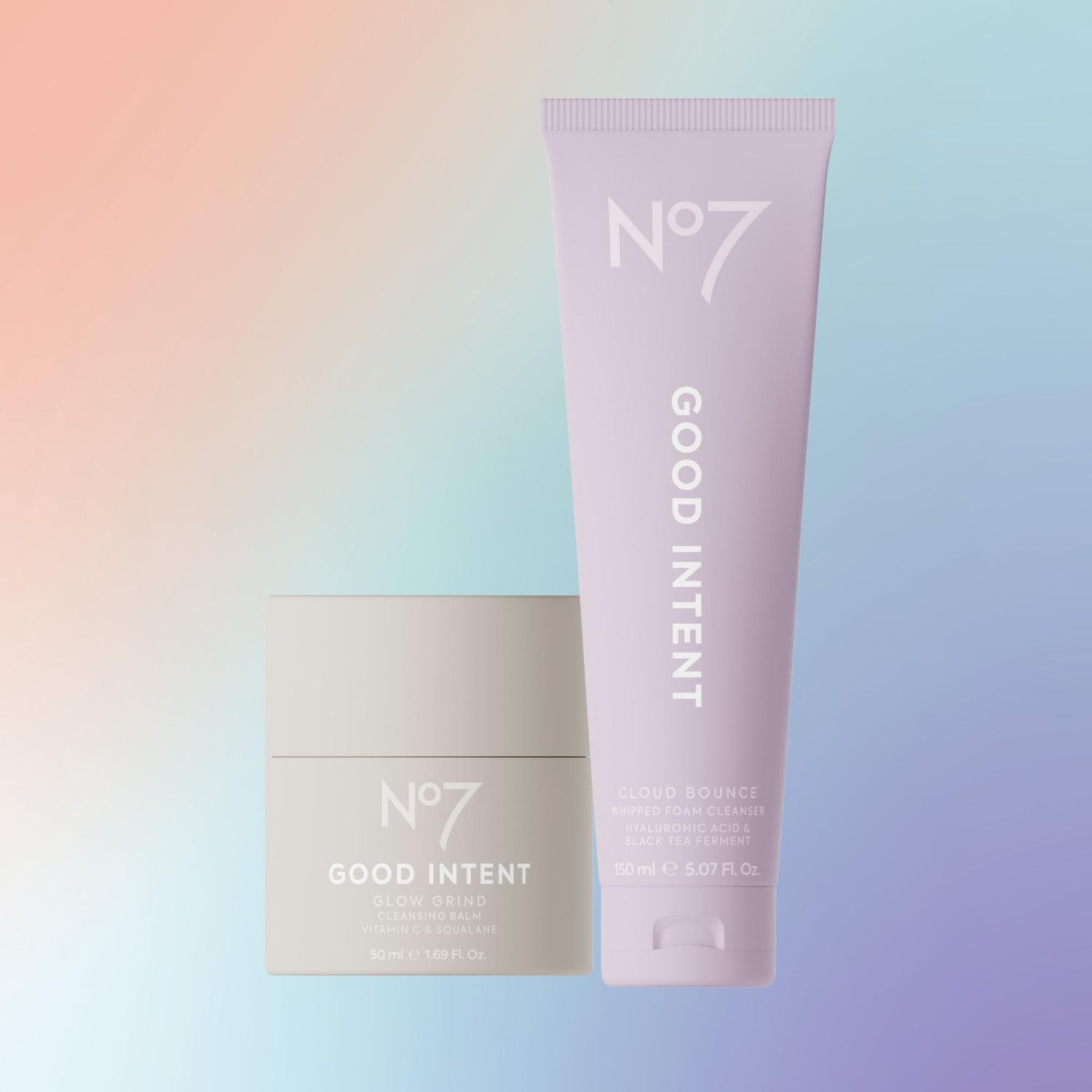 No7 GOOD INTENT Double Cleansing Kit | Cleanse for Glass Skin