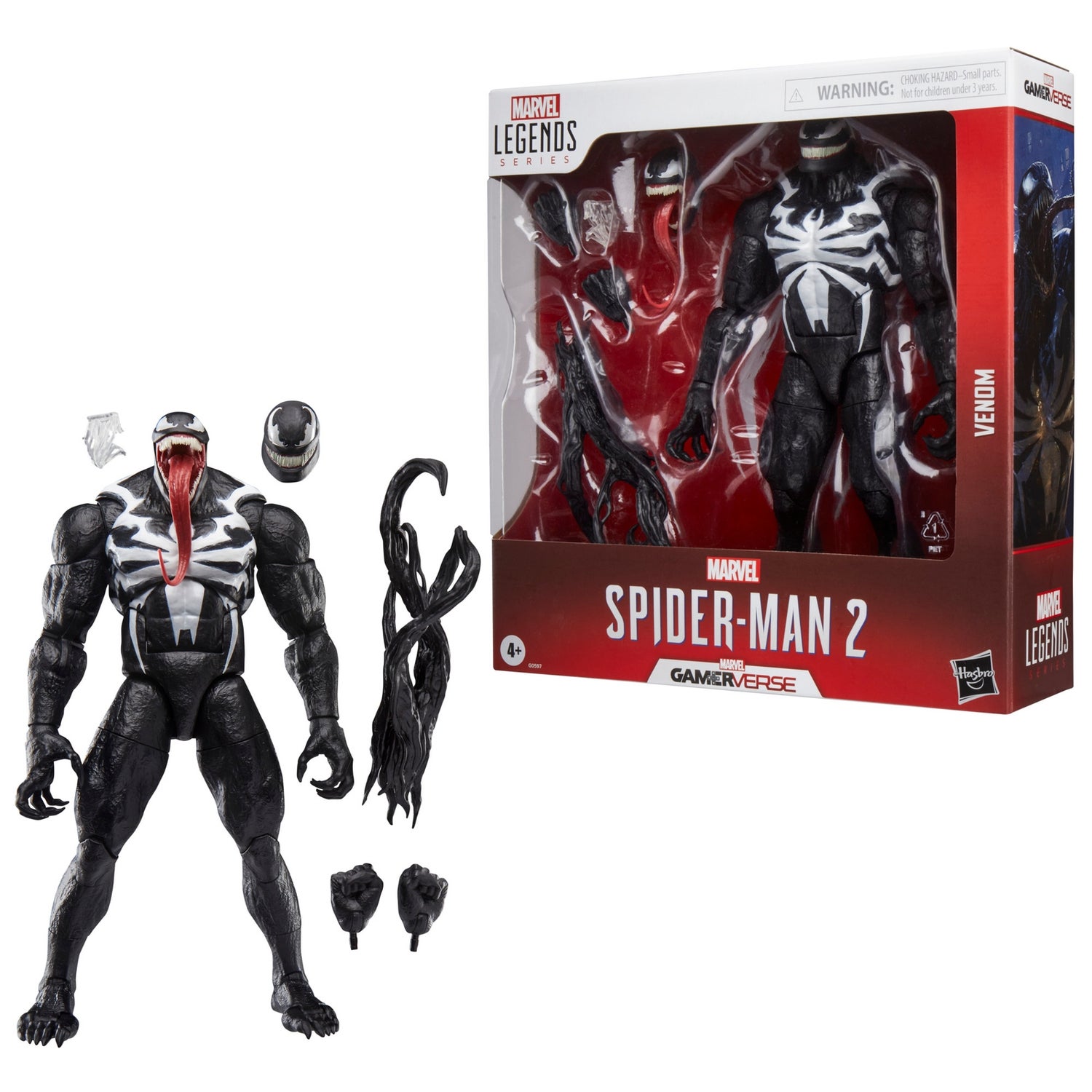 Hasbro Marvel Legends Series Gamerverse Venom, Spider-Man 2 Video Game ...