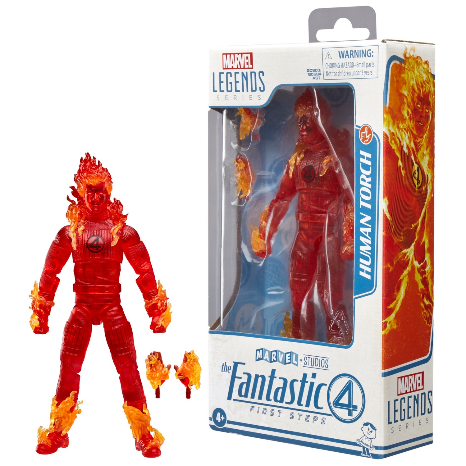Hasbro Marvel Legends Series Human Torch, The Fantastic Four: First Steps 6" Action Figure ...