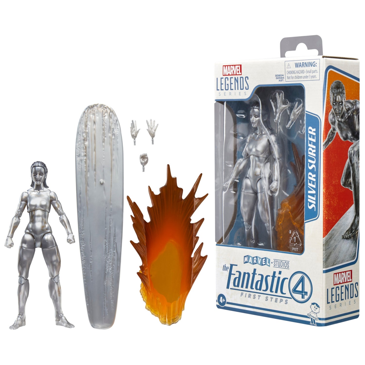 Hasbro Marvel Legends Series Silver Surfer, The Fantastic Four: First ...