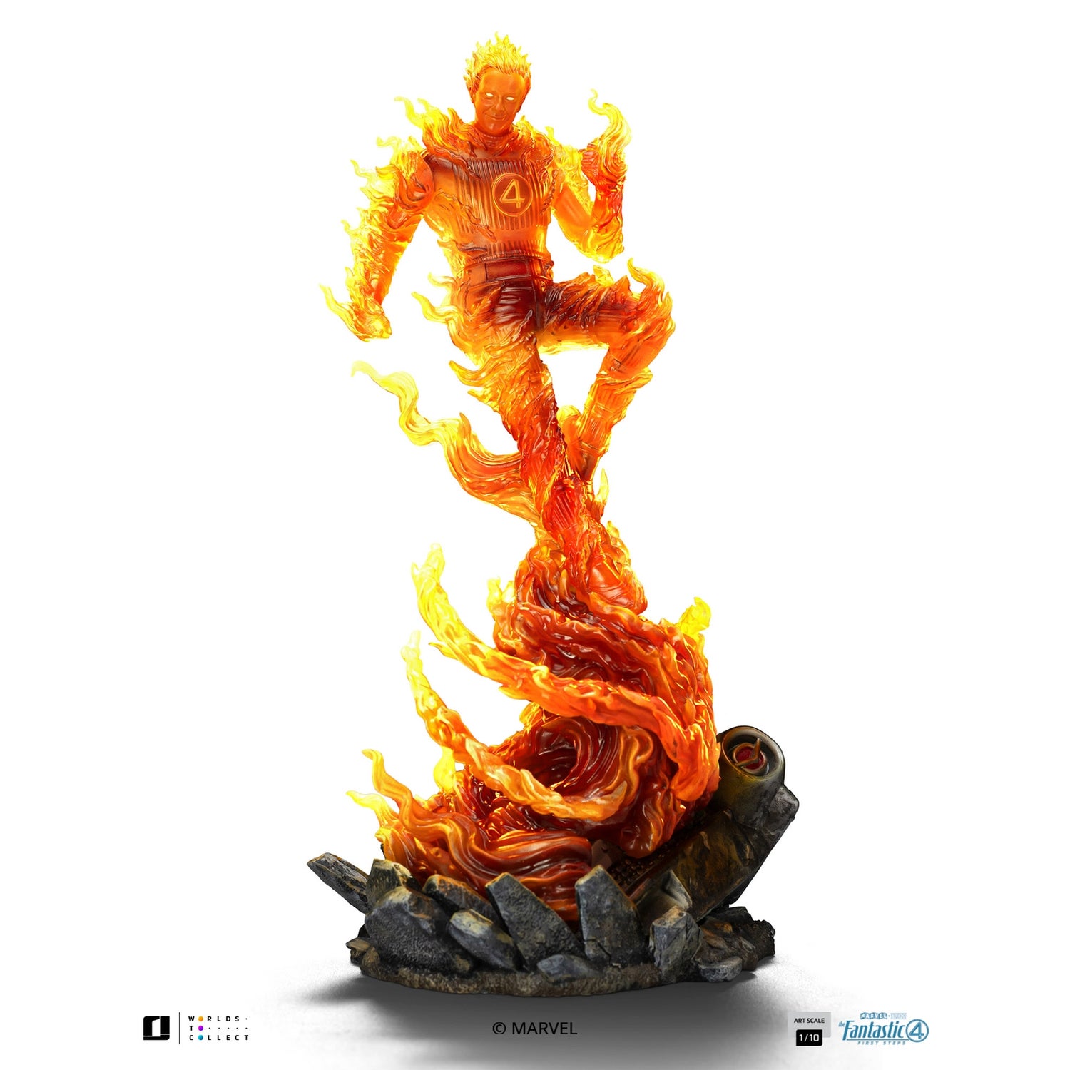 Iron Studios Fantastic Four Human Torch Art Scale 1/10 Statue ...