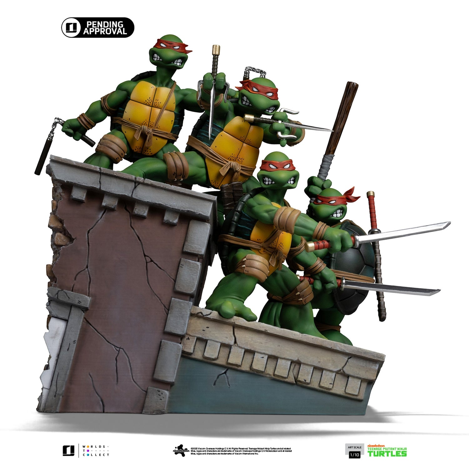 Iron Studios Teenage Mutant Ninja Turtles TMNT Set (Kevin Eastman ...