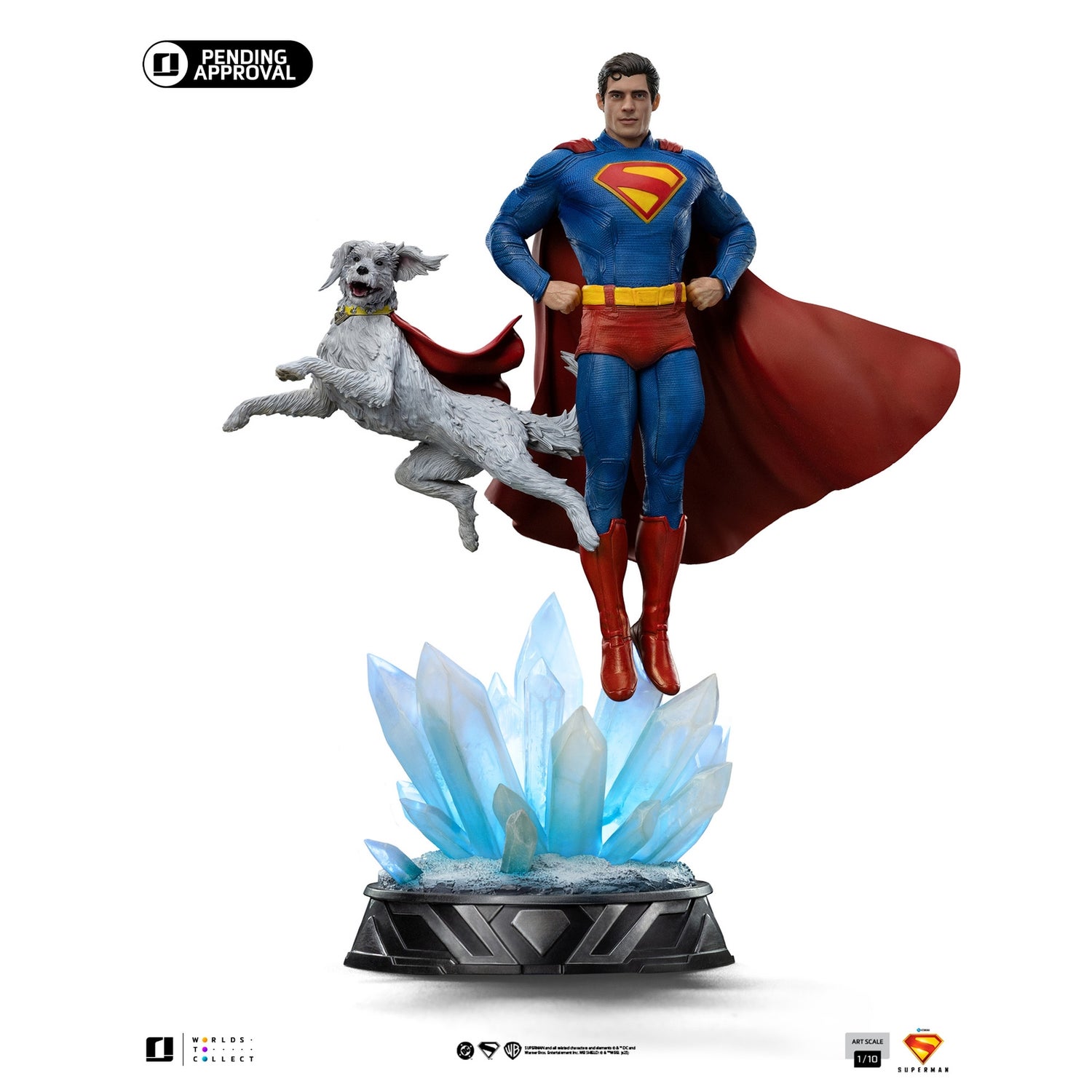Iron Studios Superman Legacy Superman & Krypto Art Scale 1/10 Statue ...