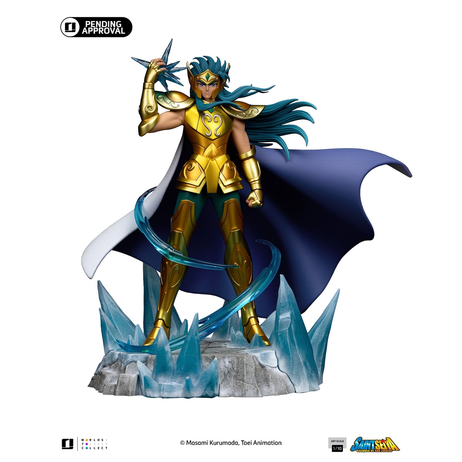 Iron Studios Saint Seiya Aquarius Camus Art Scale 1/10 Statue ...