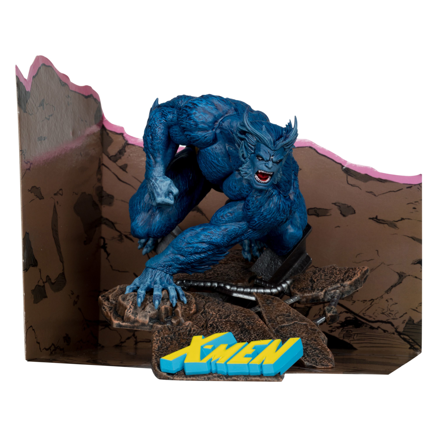 McFarlane Toys Marvel Beast 1:10th Scale Collectible with Scene (X-Men ...