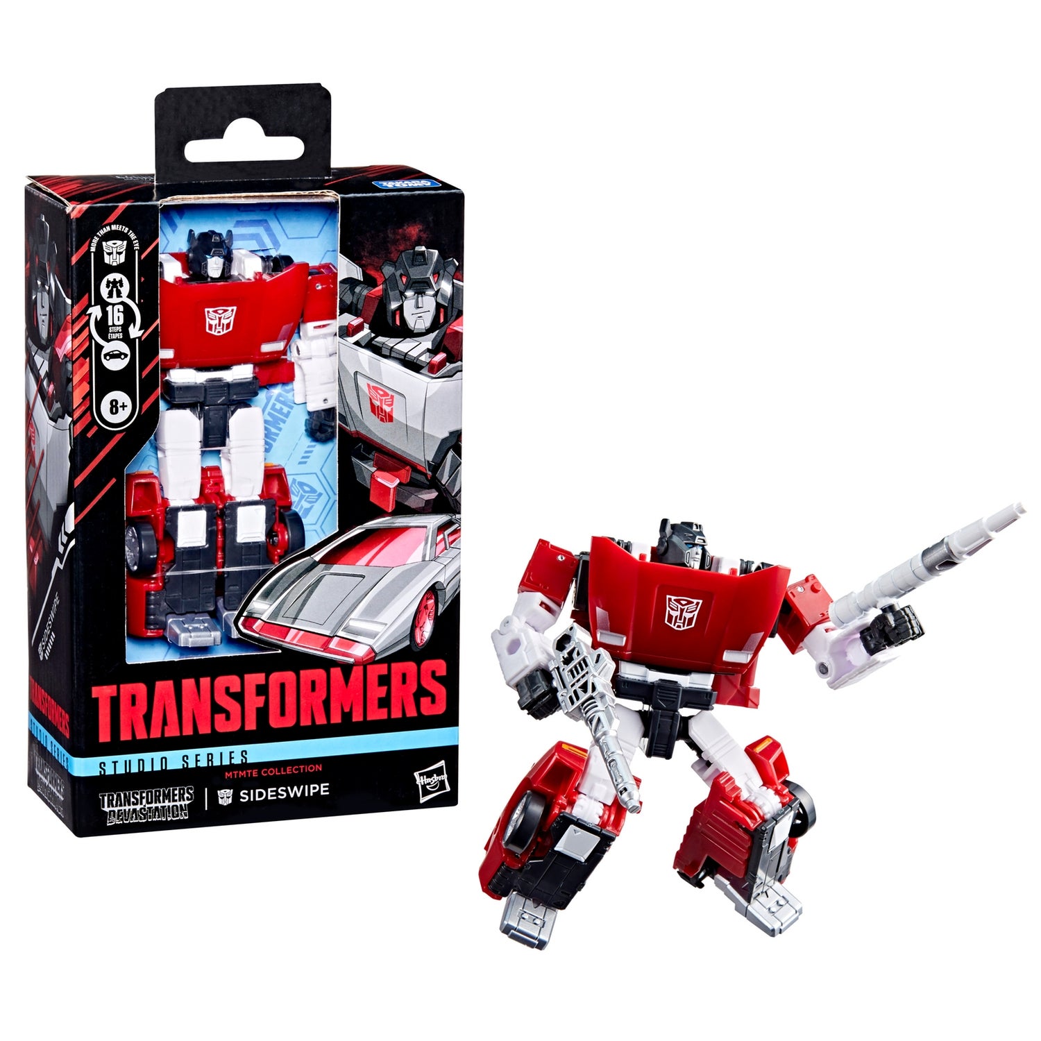 Hasbro Transformers Toys Studio Series Devastation Sideswipe 4.5" Action Figure, 8+ Merchandise ...