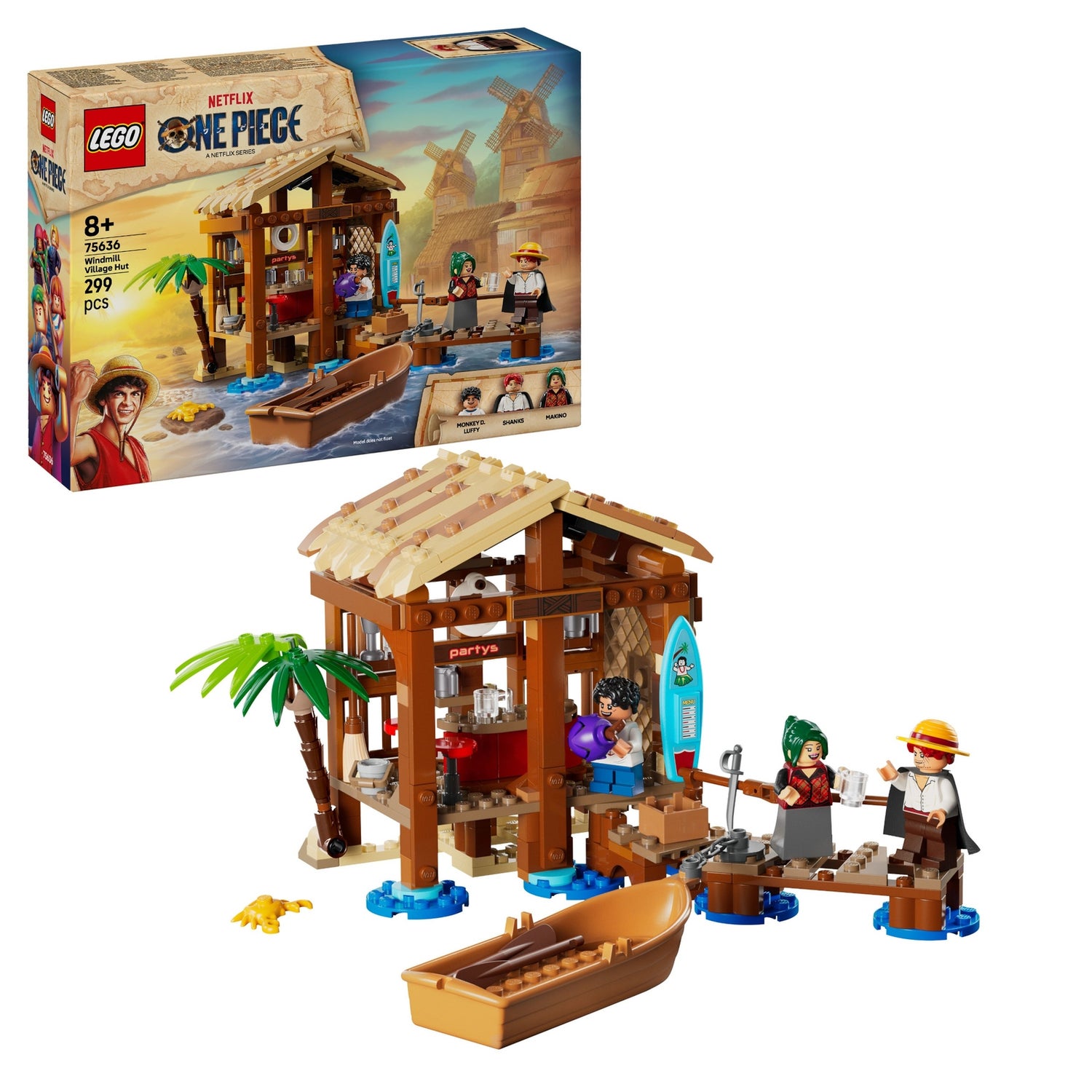LEGO® ONE PIECE Windmill Village Hut Building Kit 75636 Toys | Zavvi ...