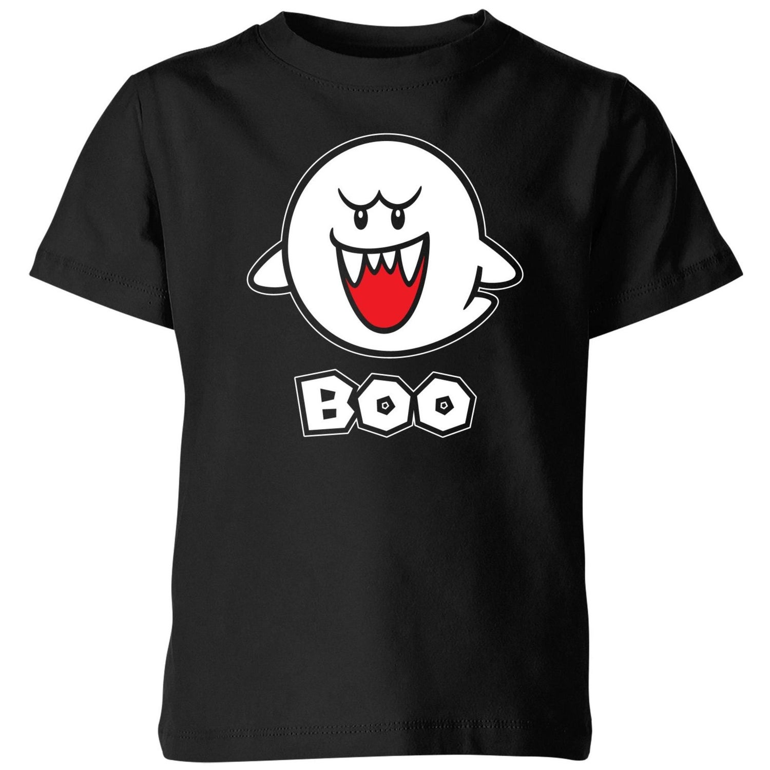 Nintendo Super Mario Boo Kids' T-Shirt - Black Clothing - Zavvi UK