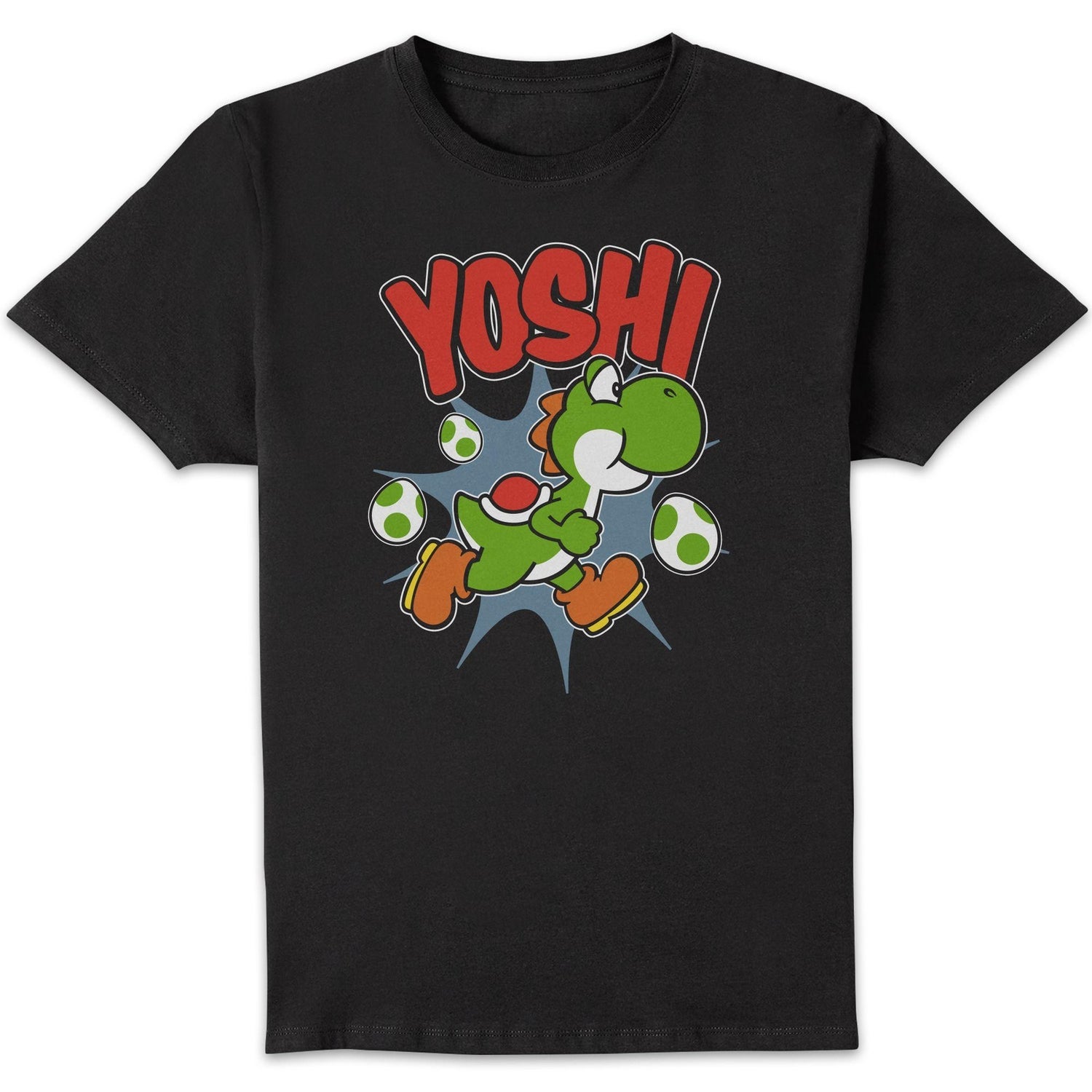 Nintendo Super Mario Yoshi Eggs Unisex T-Shirt - Black Merchandise ...