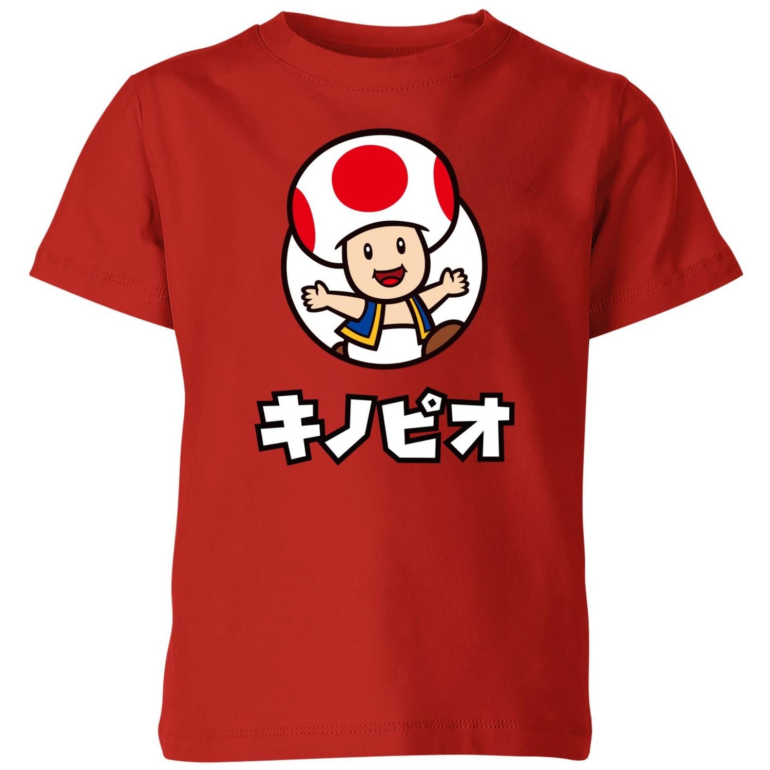 Nintendo Super Mario Toad Kids' T-Shirt - Red Clothing - Zavvi US