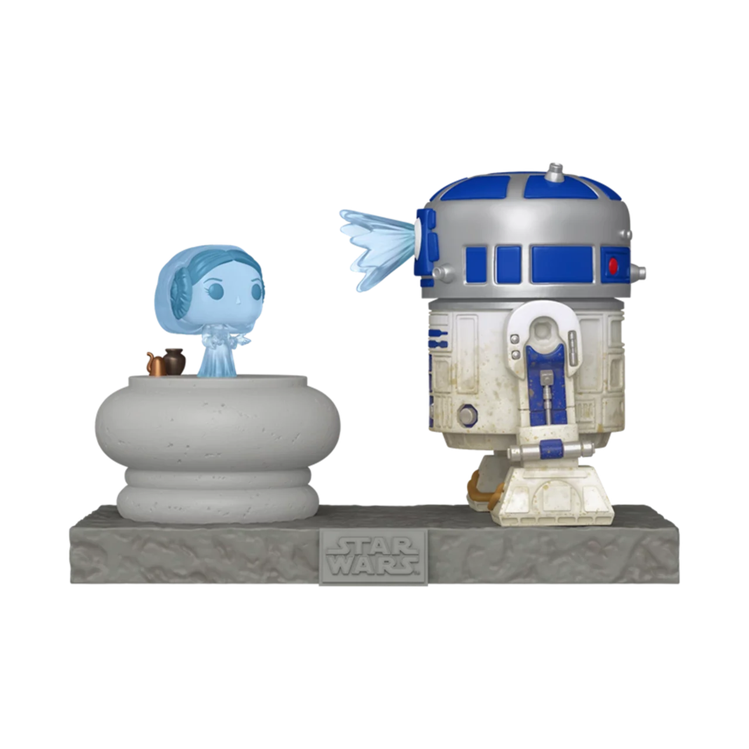 Star Wars R2-D2 & Leia Funko Pop! Vinyl Deluxe Merchandise - Zavvi UK