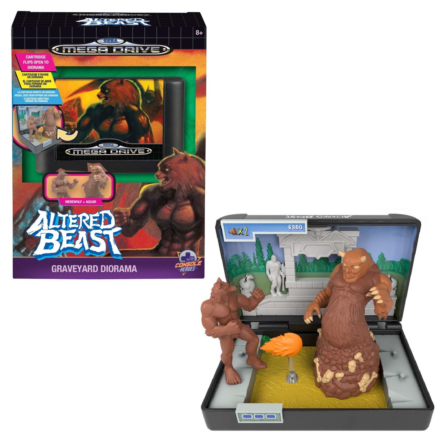 Console Heroes Sega Mega Drive Altered Beast Graveyard Diorama ...