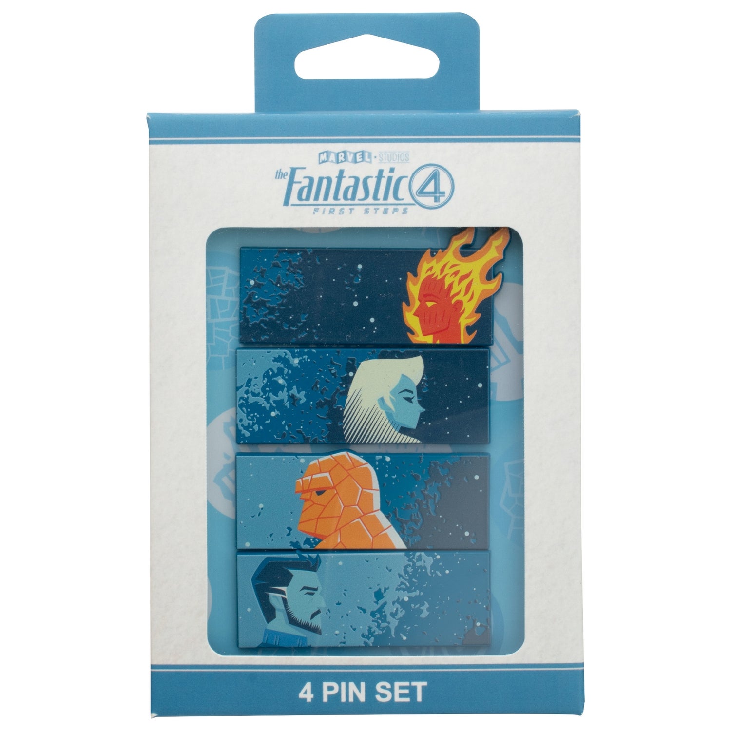 The Fantastic Four: First Steps Characters Pin Set Merchandise - Zavvi UK