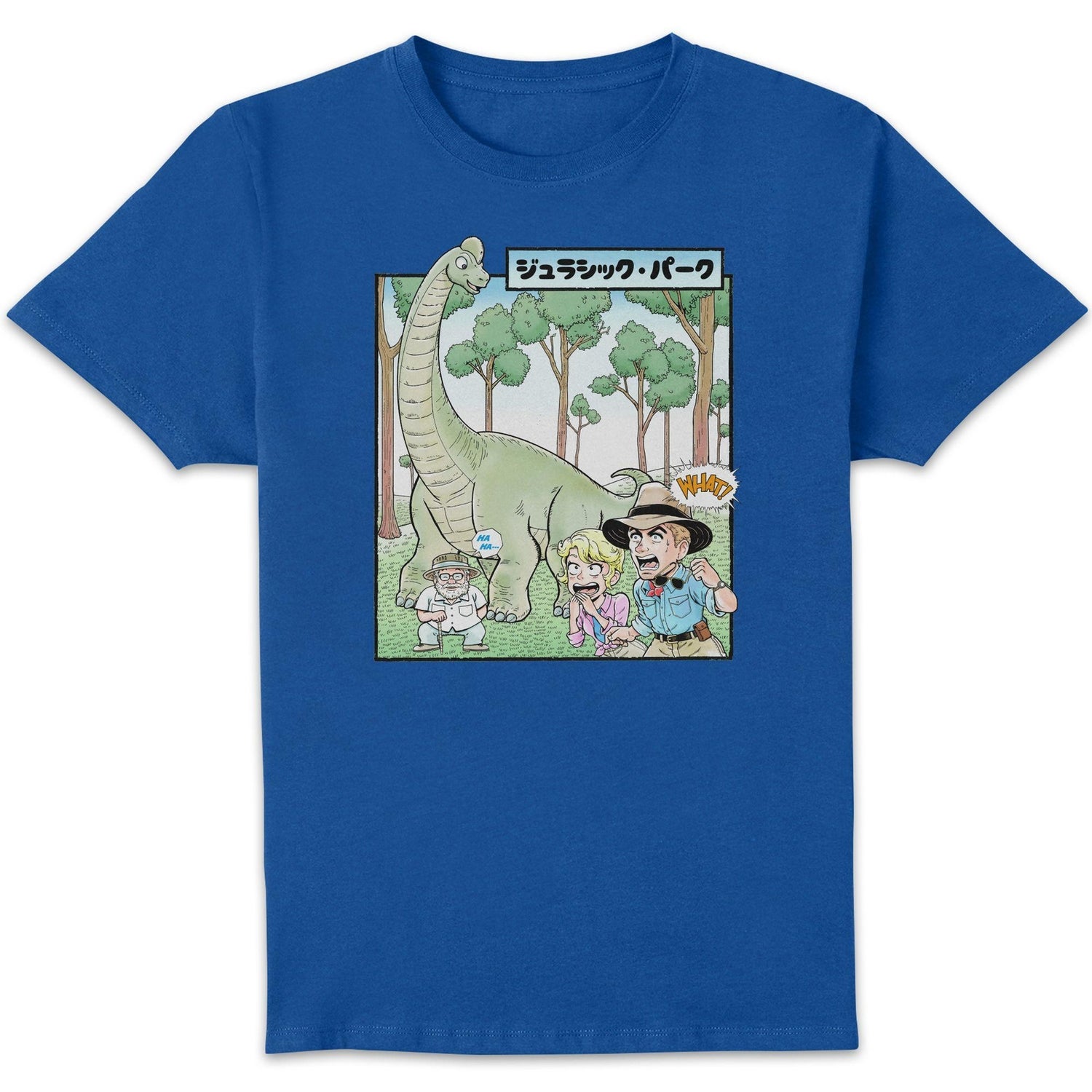 Jurassic Park Anime First Sight Anime Unisex T-Shirt - Blue Clothing ...