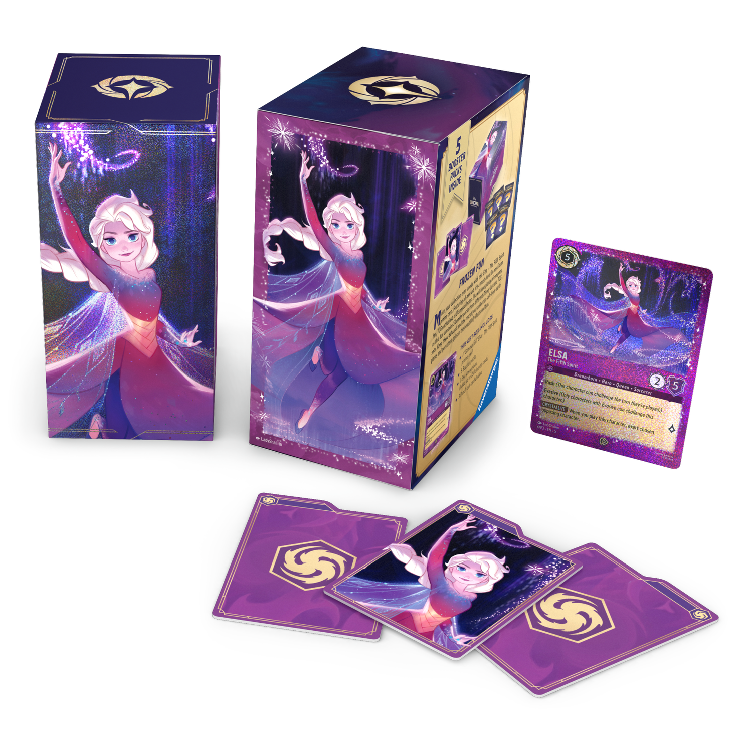 Disney Lorcana Trading Card Game Elsa Gift Box Merchandise - Zavvi UK