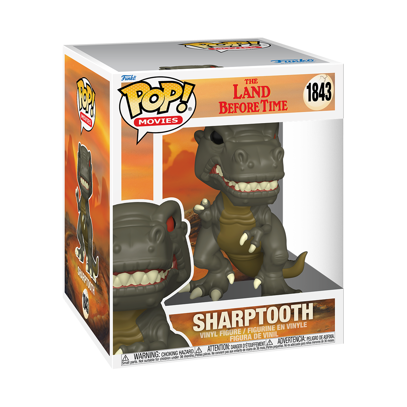 The Land Before Time Sharptooth Super Pop Vinyl Merchandise | Zavvi ...