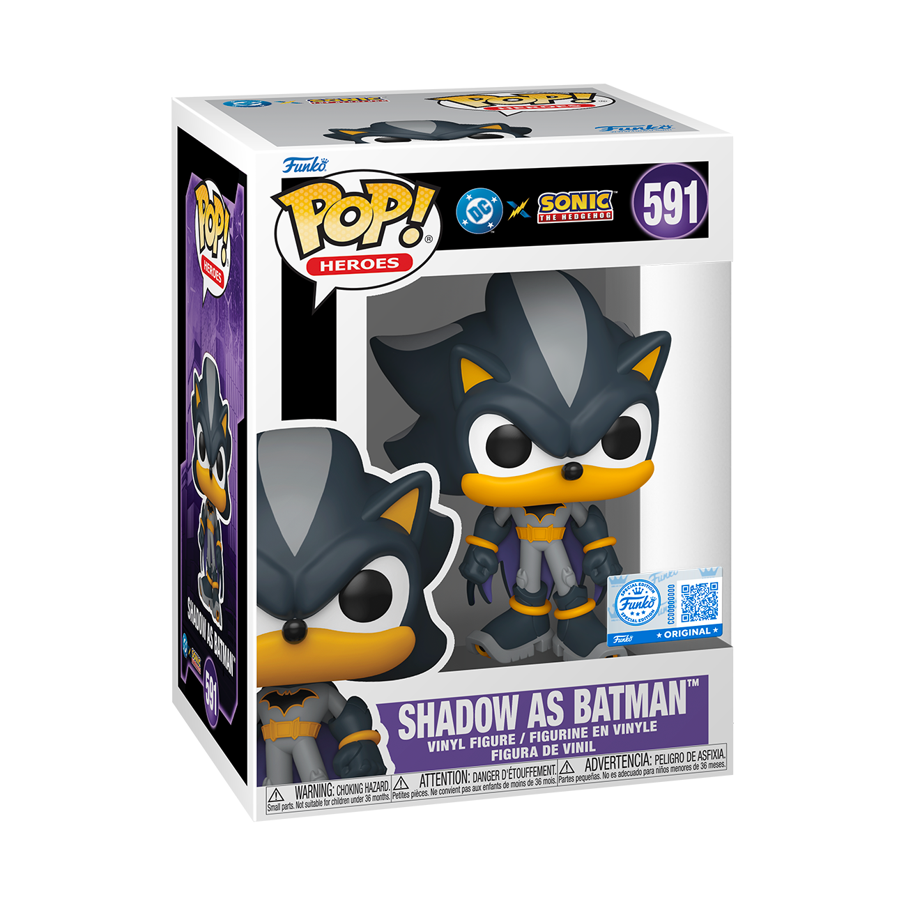 Justice League Sonic - Shadow Batman Funko Pop Vinyl Merchandise - Zavvi UK