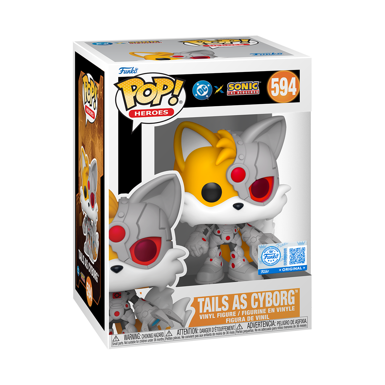 Justice League Sonic - Tails Cyborg Funko Pop Vinyl Merchandise - Zavvi UK