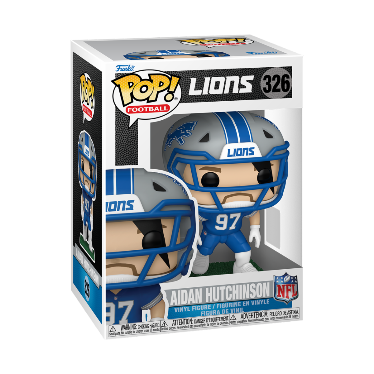 NFL Lions Aidan Hutchinson (Home) Funko POP Vinyl Merchandise - Zavvi UK