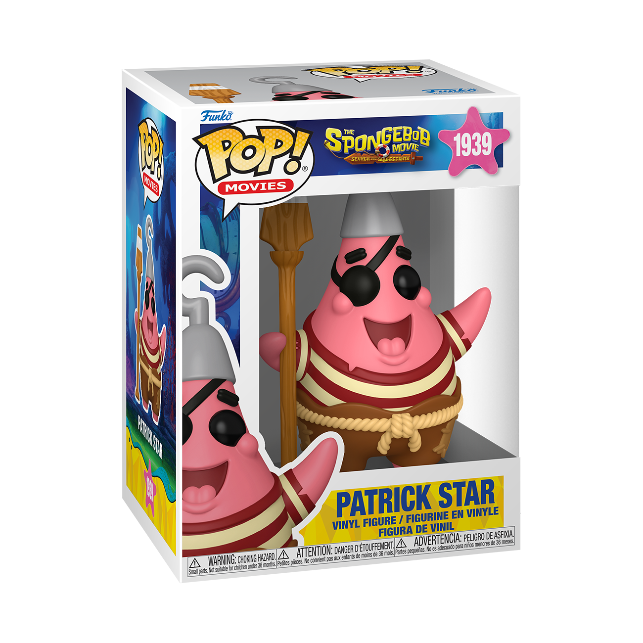 The Spongebob Movie Patrick Star Funko POP Vinyl Merchandise - Zavvi US