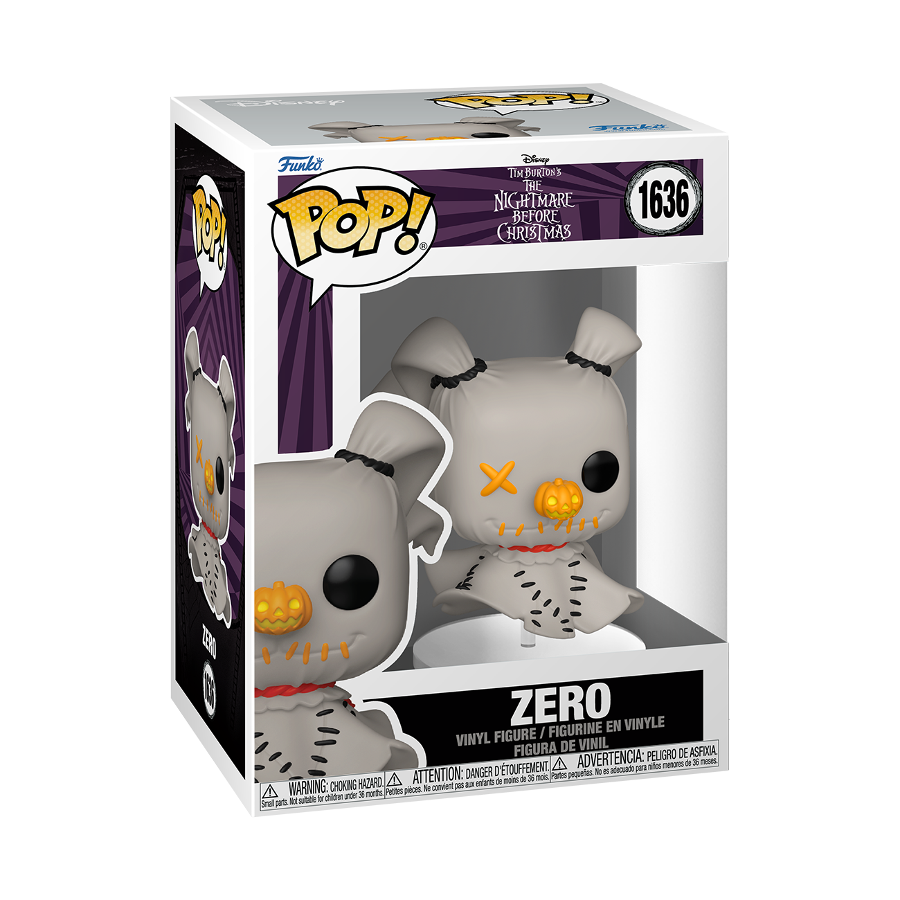 Disney A Nightmare Before Christmas Patchwork Zero Funko POP Vinyl ...