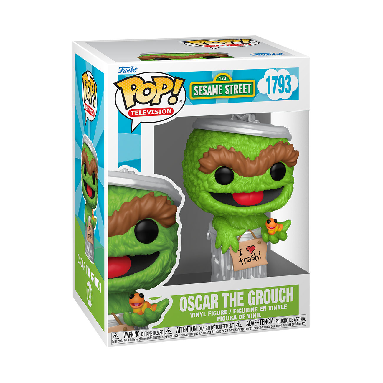 Sesame Street Oscar The Grouch Funko POP Vinyl Merchandise | Zavvi ...