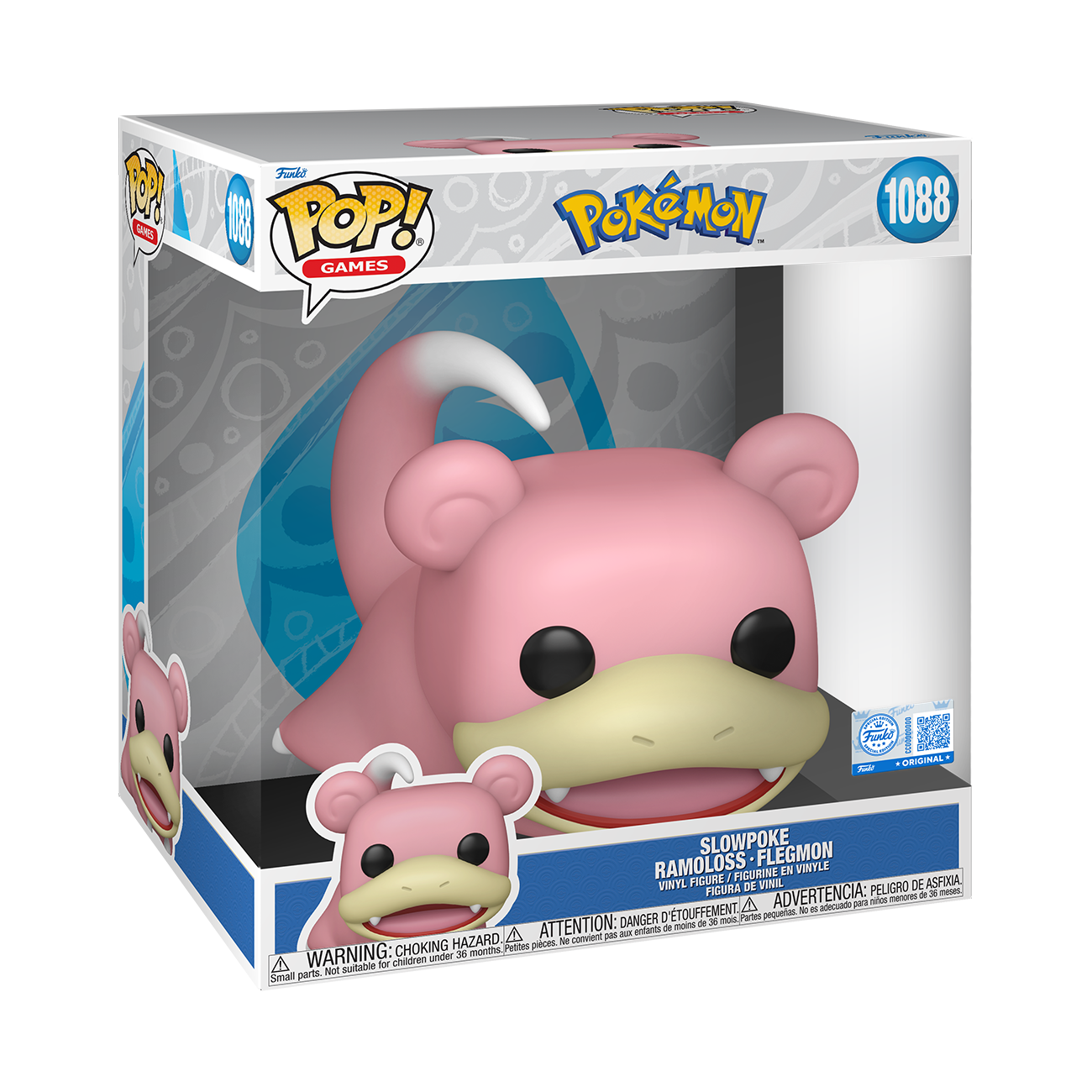 Pokémon Slowpoke Jumbo Pop Vinyl Merchandise - Zavvi UK
