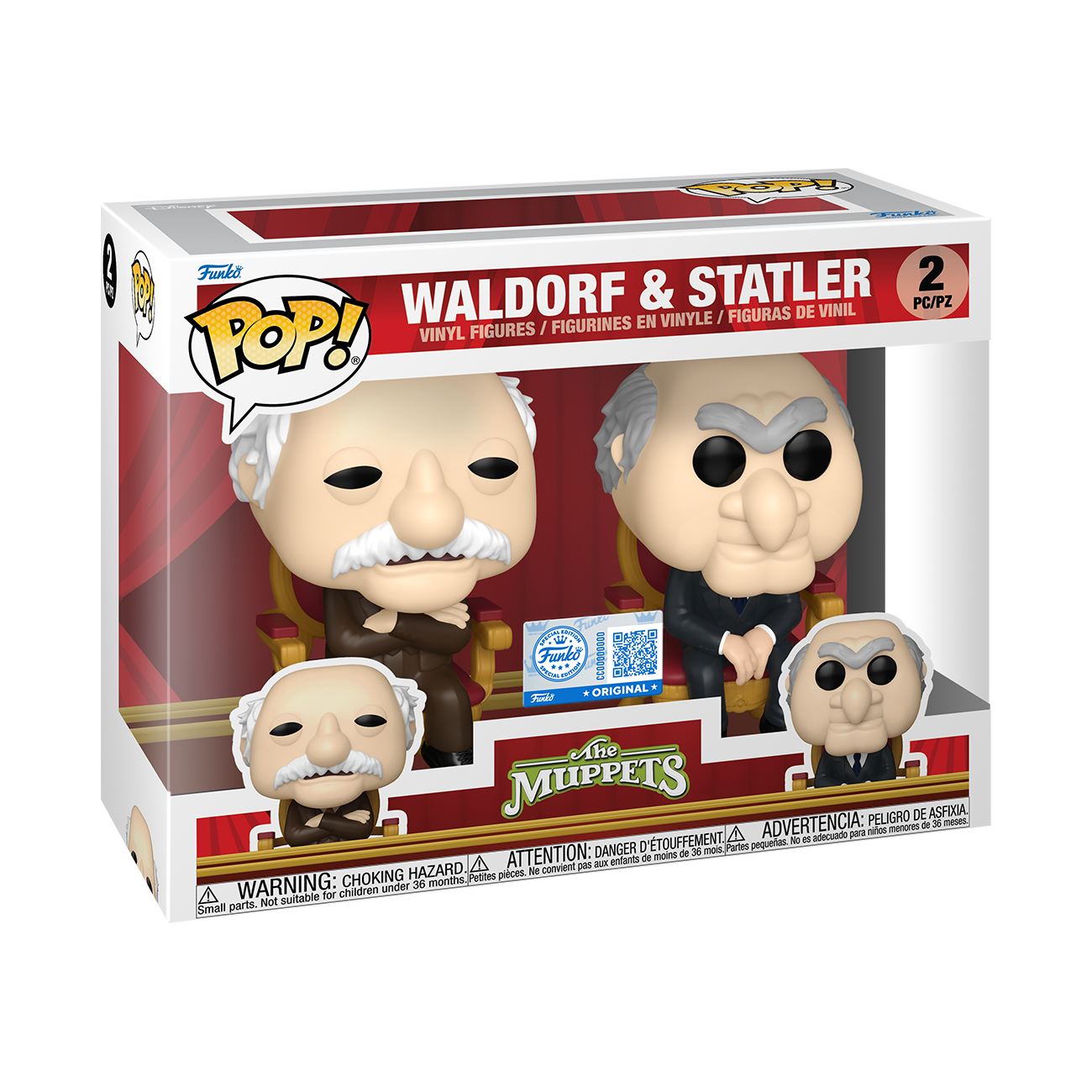The Muppets Waldorf and Statler Funko Pop Vinyl Merchandise - Zavvi Ireland