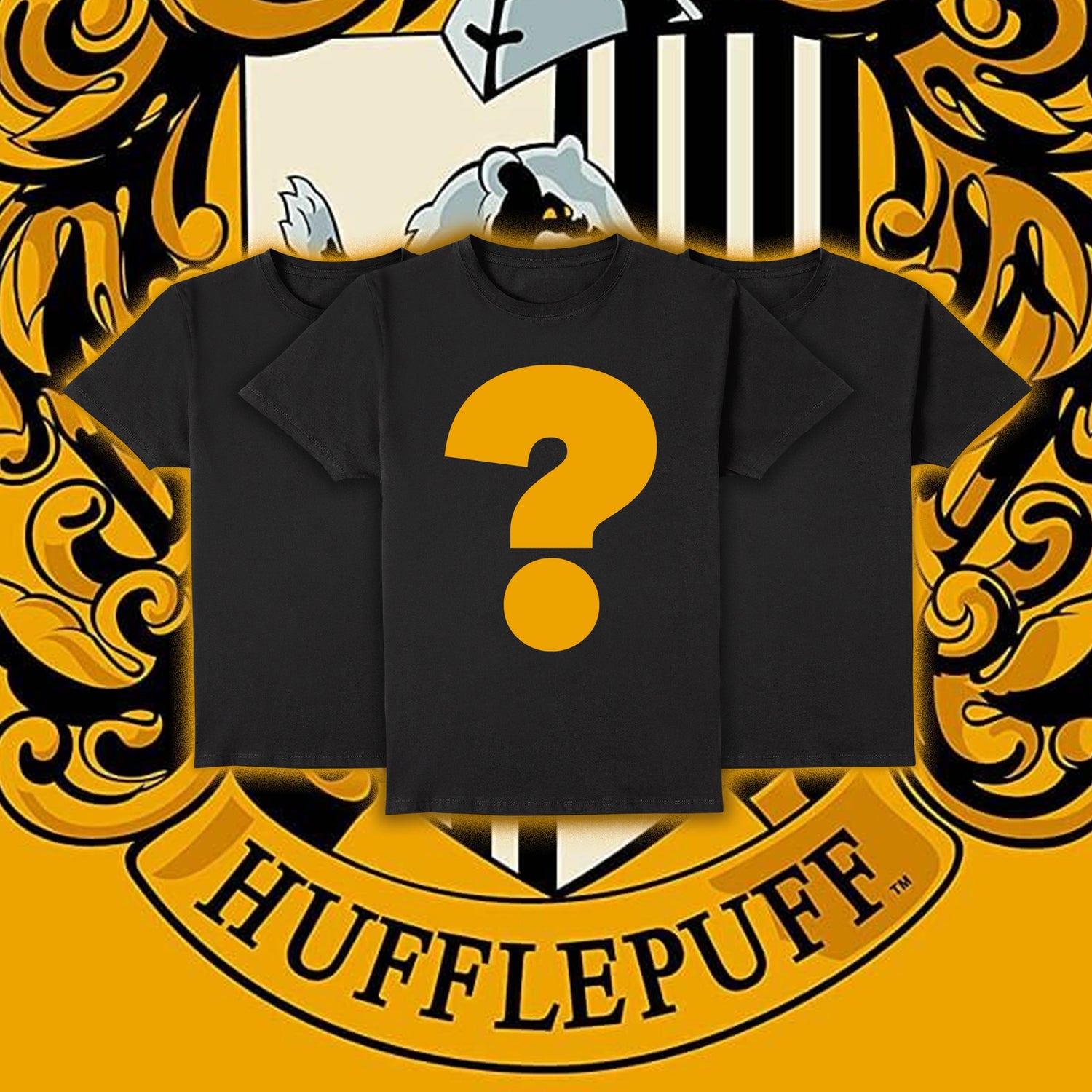 Harry Potter Hufflepuff Unisex T-Shirt Mystery 3-Pack Merchandise ...